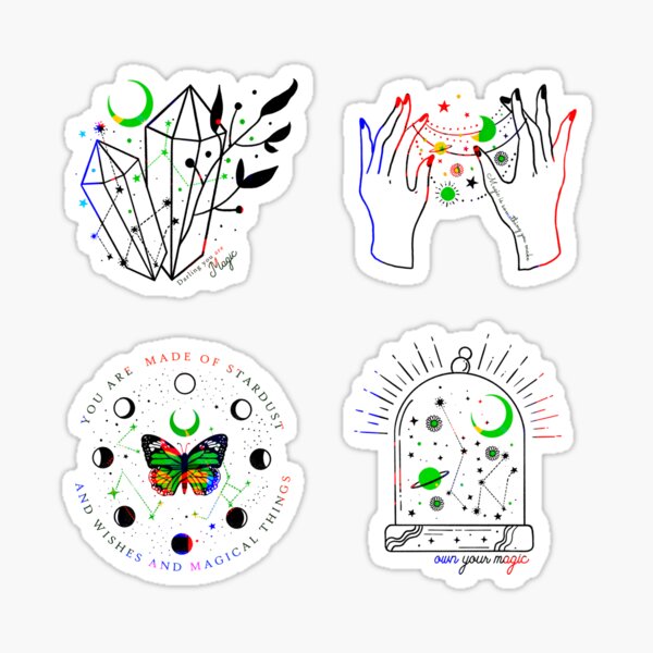 "Magical sticker pack" Sticker by MerWishes | Redbubble