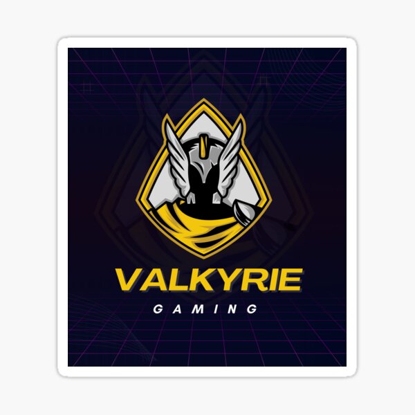 "Valkyrie Gaming " Sticker by Vaglestyle | Redbubble
