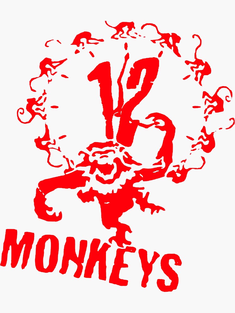 "12 Monkeys - Clock Logo" Sticker for Sale by SrDomingo | Redbubble