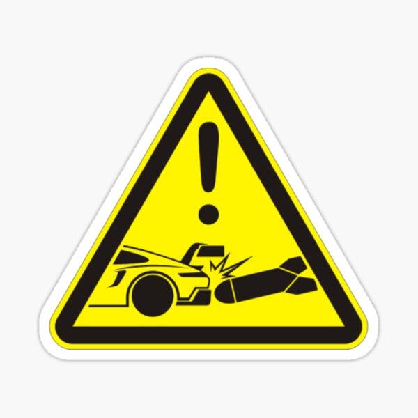 "WARNING TORPEDO" Sticker by Racingdecals | Redbubble