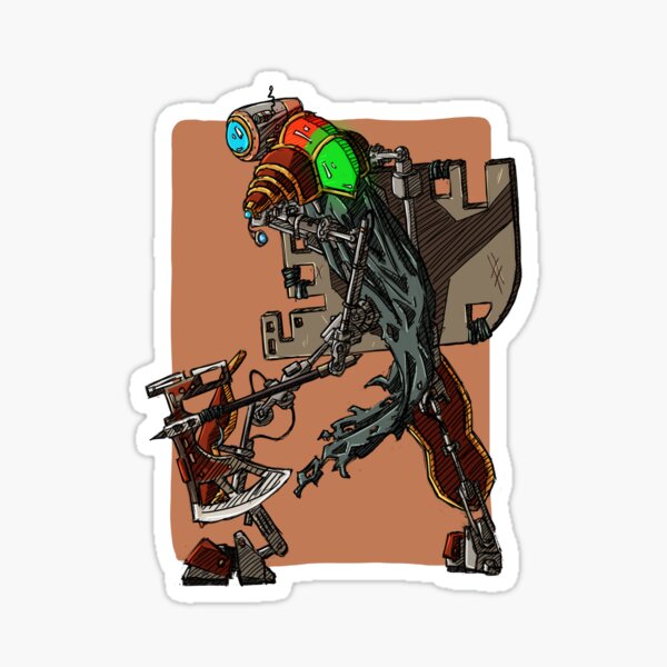 "Mecha-Tank" Sticker by Foewlarts | Redbubble