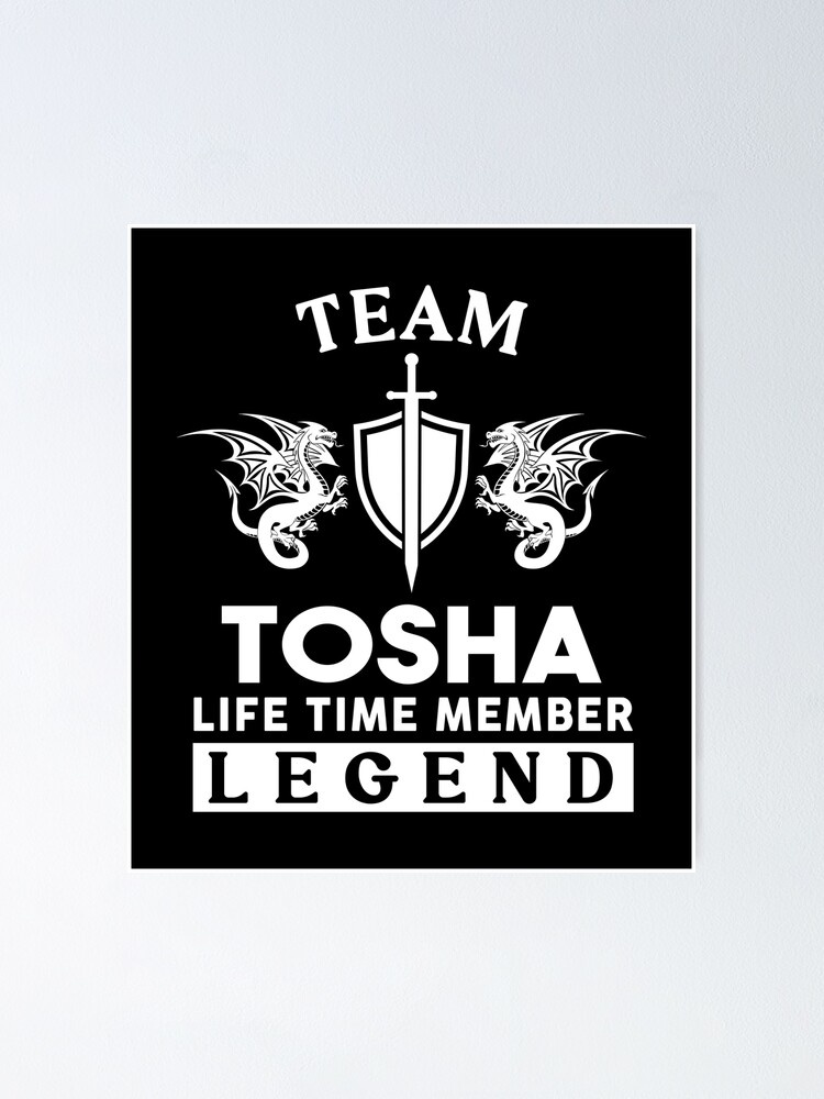 Póster «Camiseta con el nombre de Tosha - Camiseta con el artículo de ...