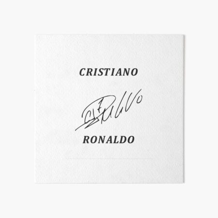 "Cristiano Ronaldo Signature " Art Board Print by 442clothing | Redbubble