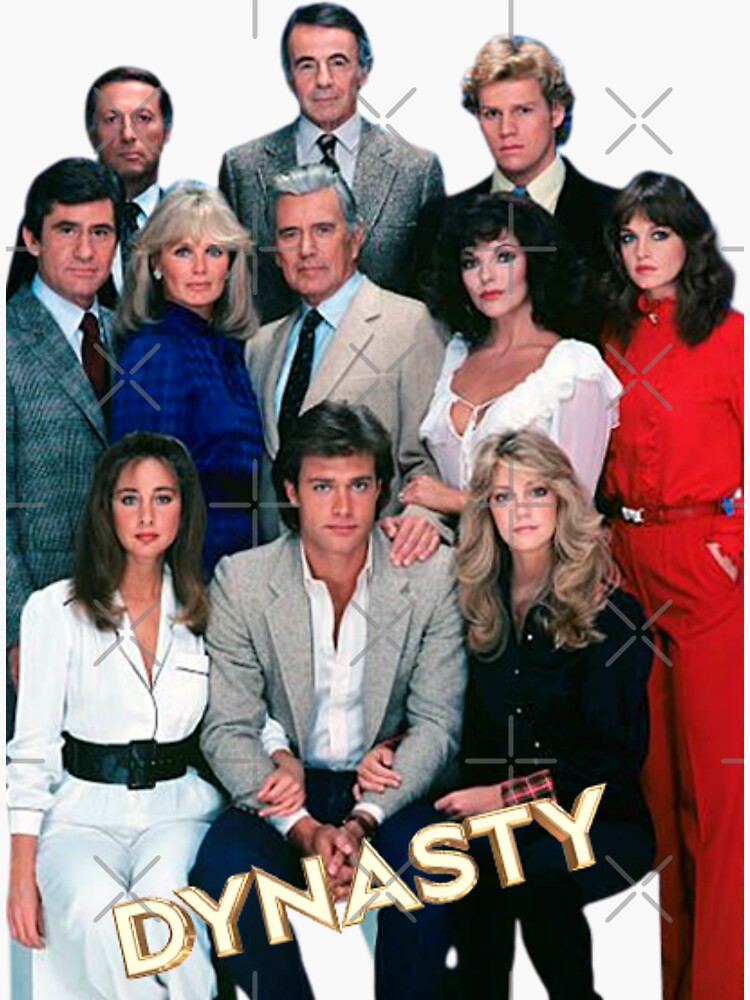 "dynasty" Sticker for Sale by RetroTVs | Redbubble