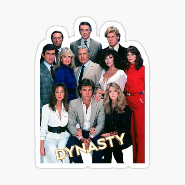 "dynasty" Sticker for Sale by RetroTVs | Redbubble
