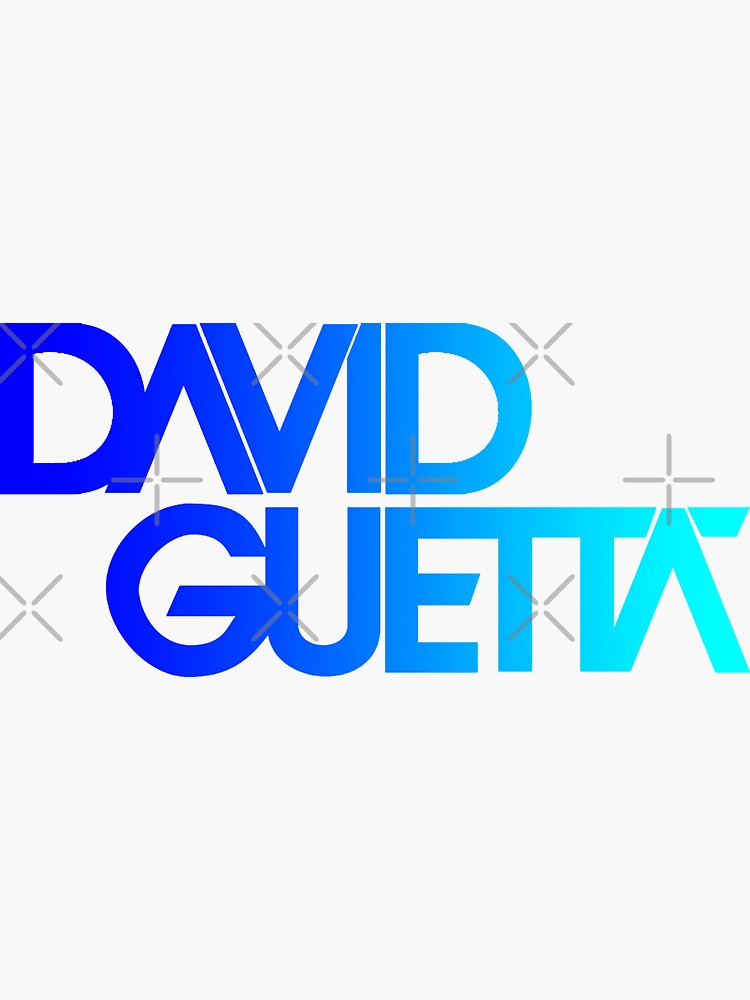 Pegatina «Logotipo de cielo saturado de David Guetta» de jackiehere ...
