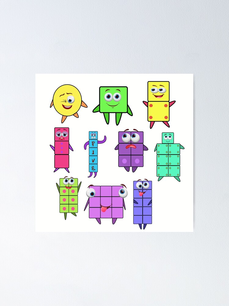 "Numberblocks, Magnetic numbers, 1 to 10 " Poster for Sale by ...