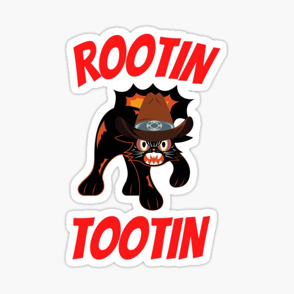 "Rootin Tootin Cowboy Cat" Sticker for Sale by farshad01 | Redbubble