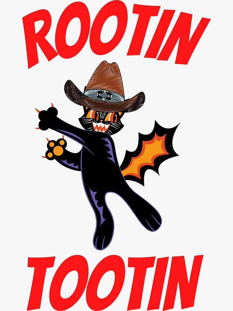 "Rootin Tootin Cowboy Cat" Sticker by farshad01 | Redbubble