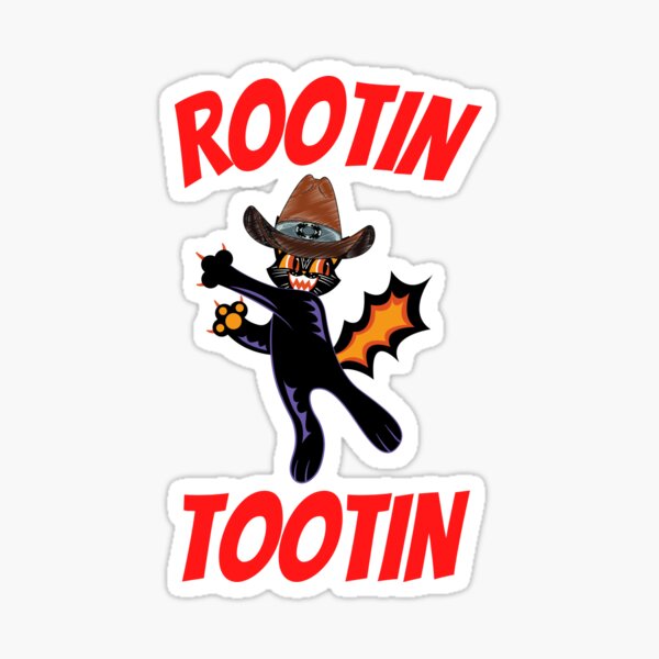 "Rootin Tootin Cowboy Cat" Sticker by farshad01 | Redbubble