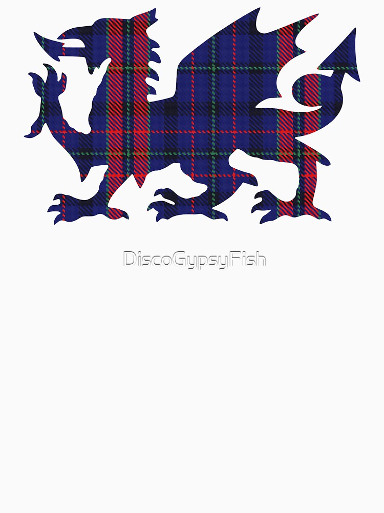 "Hughes/Pugh Family Welsh Dragon Tartan" T-shirt for Sale by ...