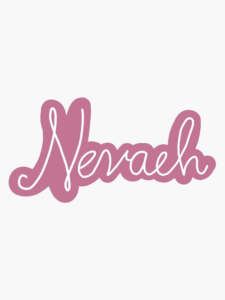 "Nevaeh | Custom Blended Name Color" Sticker by PConfuzed | Redbubble
