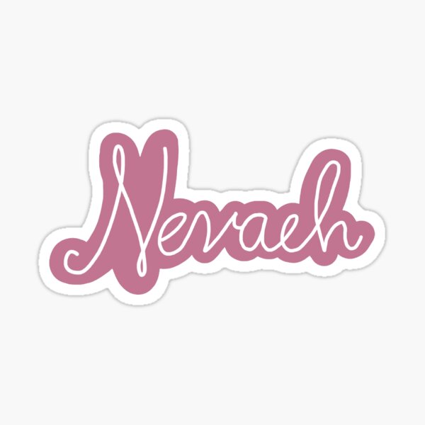"Nevaeh | Custom Blended Name Color" Sticker by PConfuzed | Redbubble