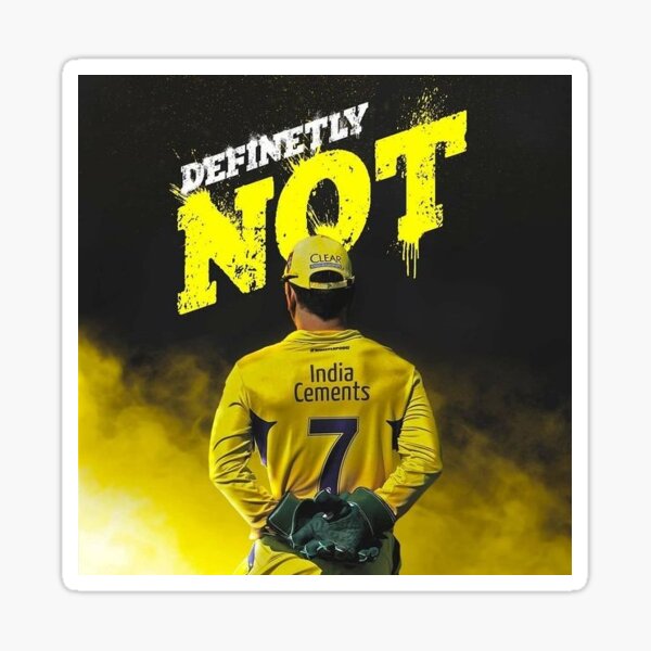 "MS DHONI" Sticker by Maheshbabu9829 | Redbubble