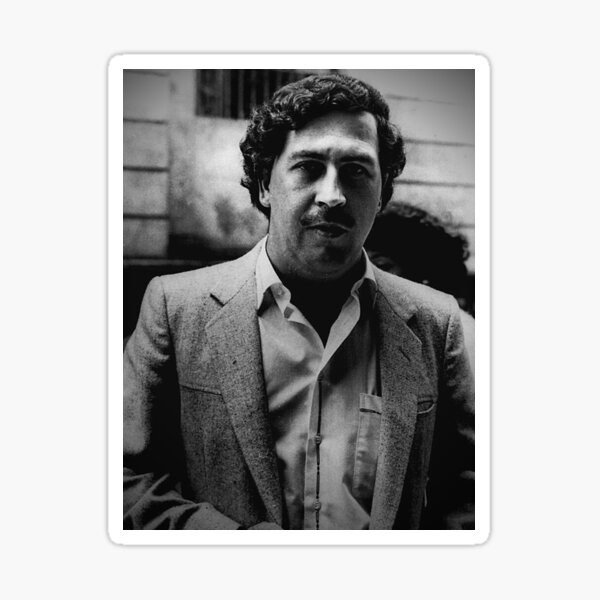 "Pablo Escobar " Sticker by genowese1 | Redbubble