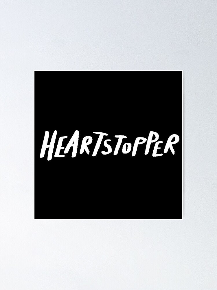 "Heartstopper logo - white" Poster for Sale by bwayjime | Redbubble
