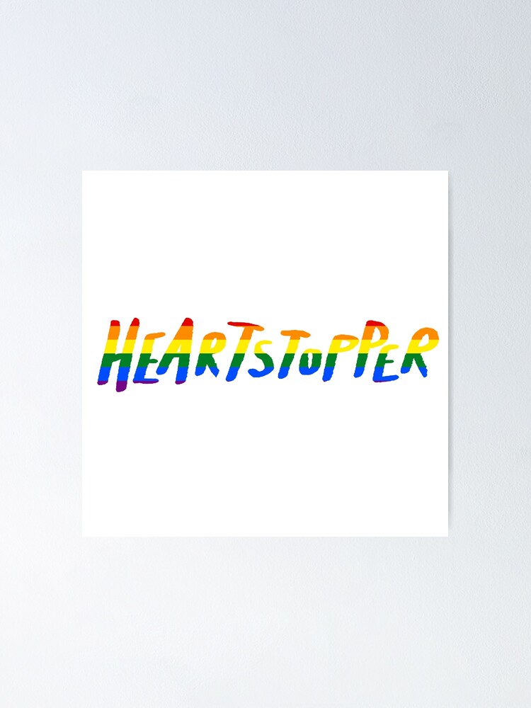 "Heartstopper logo - lgbt flag" Poster for Sale by bwayjime | Redbubble