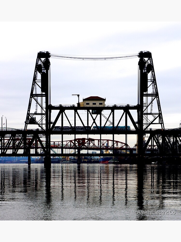 "Steel Bridge (Portland)" Poster by AmishElectricCo | Redbubble
