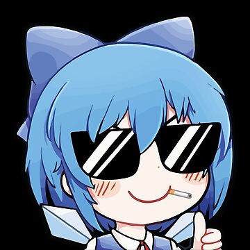 "Dank Cirno Chibi Anime Peeker" Sticker for Sale by WeeabooClub | Redbubble