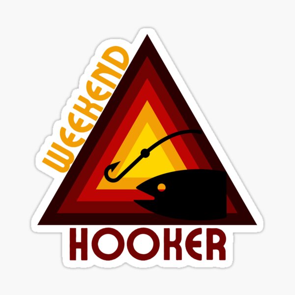 "Weekend Hooker Vintage Triangle" Sticker for Sale by RedSparkle | Redbubble