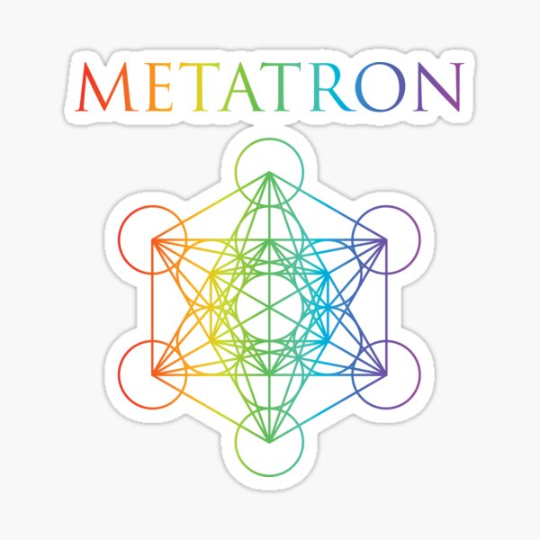 "Metatron Rainbow" Sticker by StardustProject | Redbubble