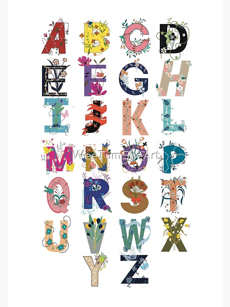 "Learn your letters ……" Poster for Sale by WeeTumSheArt | Redbubble