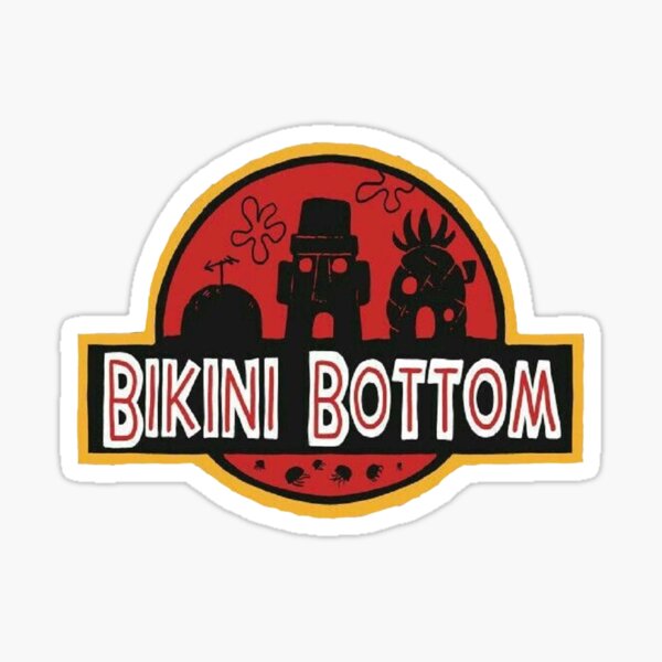"Bikini Bottom " Sticker by maxfunStickers | Redbubble