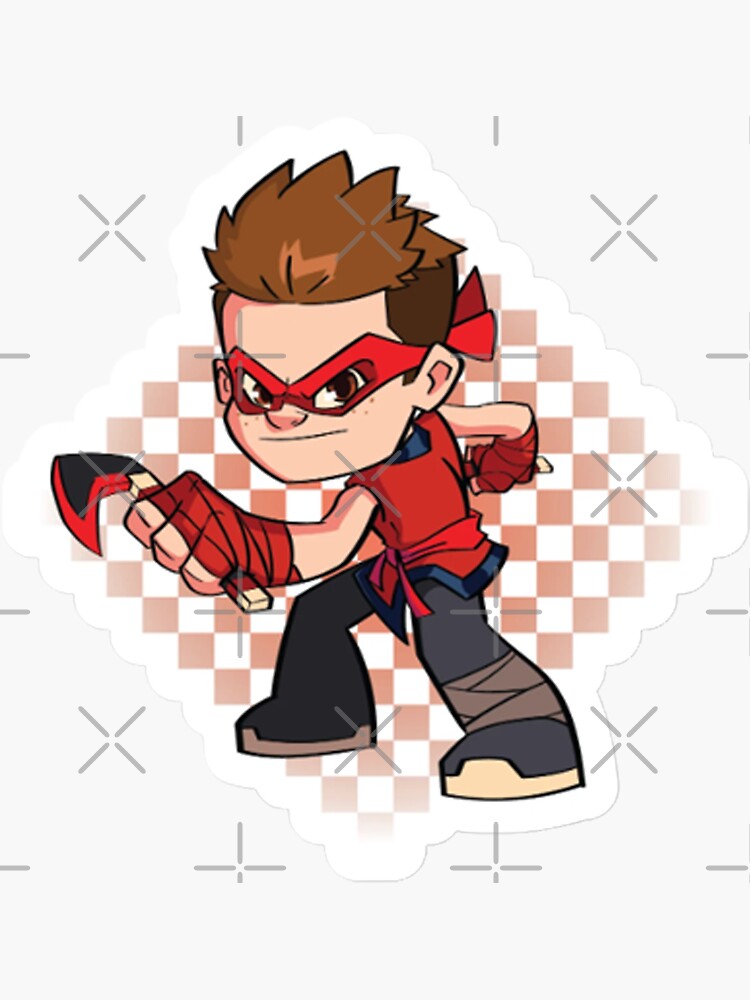 "Ninja Kidz Cartoon" Sticker for Sale by smkidokid | Redbubble