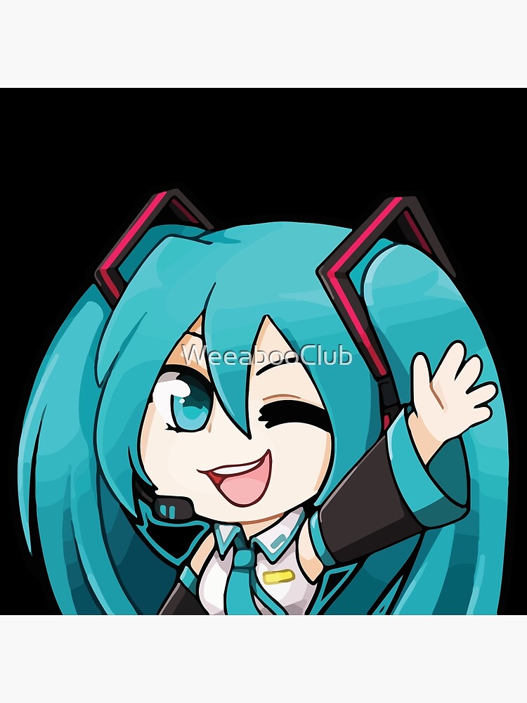 "Hatsune Miku Chibi Anime Peeker" Poster for Sale by WeeabooClub ...