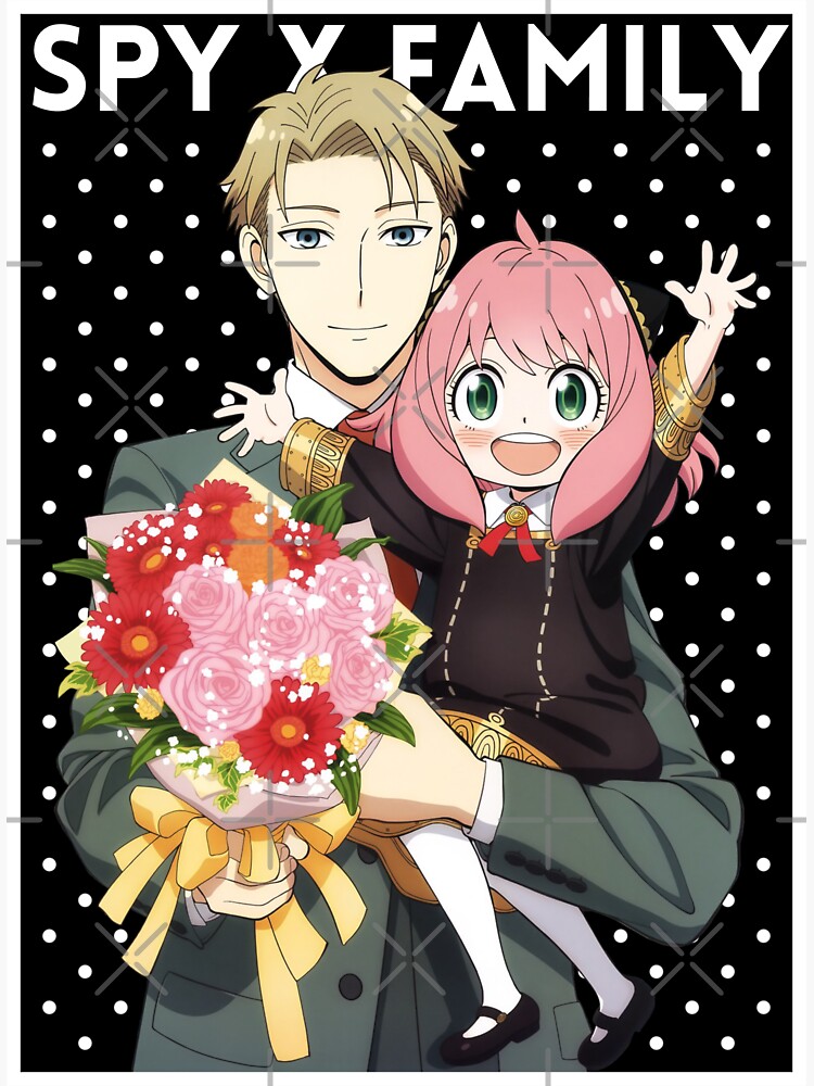 "Spy x Family Father and Daughter (Loid and Anya Forger White)" Sticker ...