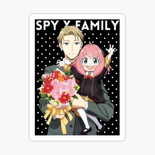 "Spy x Family Father and Daughter (Loid and Anya Forger White)" Sticker ...