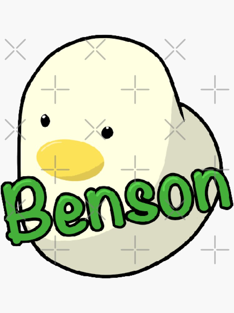 "benson duck" Sticker by Popzeyy | Redbubble