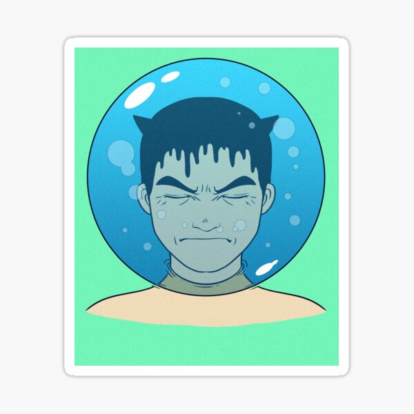 "Bubble Head" Sticker by designdome | Redbubble