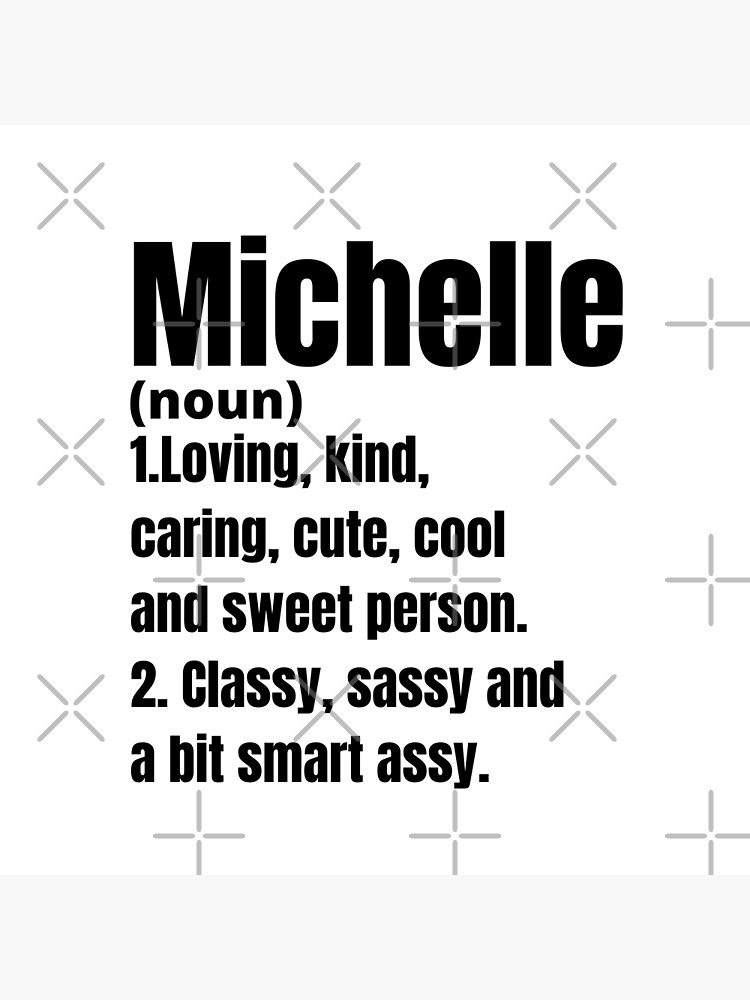 " Vintage Michelle Name Definition Bold Typography " Poster for Sale by ...