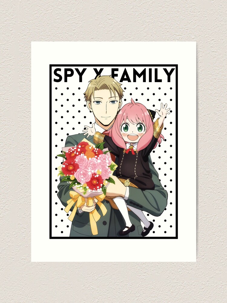 "Spy x Family Father and Daughter (Loid and Anya Forger Black)" Art ...