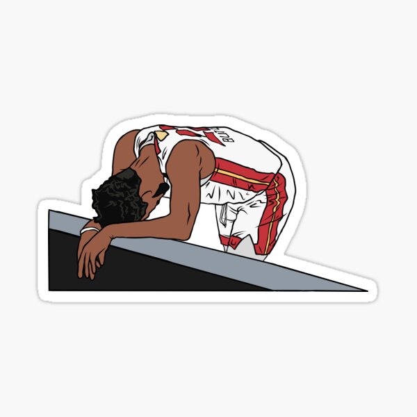 "Jimmy Butler Exhausted Meme" Sticker by RatTrapTees | Redbubble