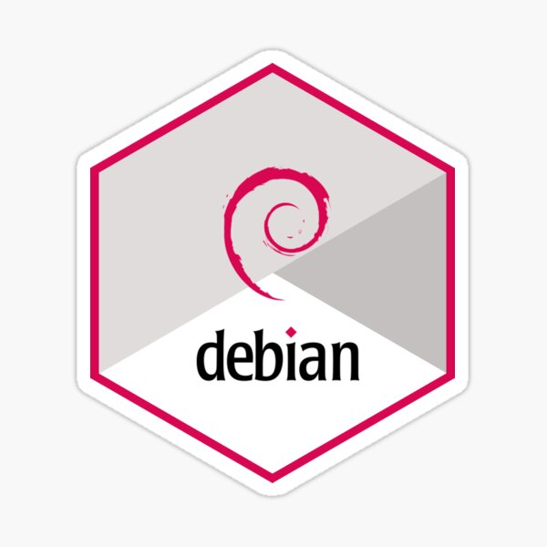 "debian hexagonal" Sticker by yourgeekside | Redbubble