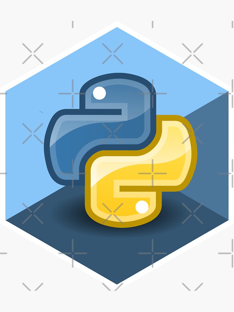 "hexagonal python" Sticker for Sale by yourgeekside | Redbubble