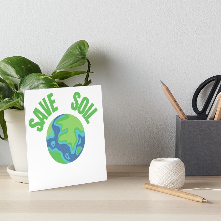"Save Soil Logo" Art Board Print by Tomasinka | Redbubble