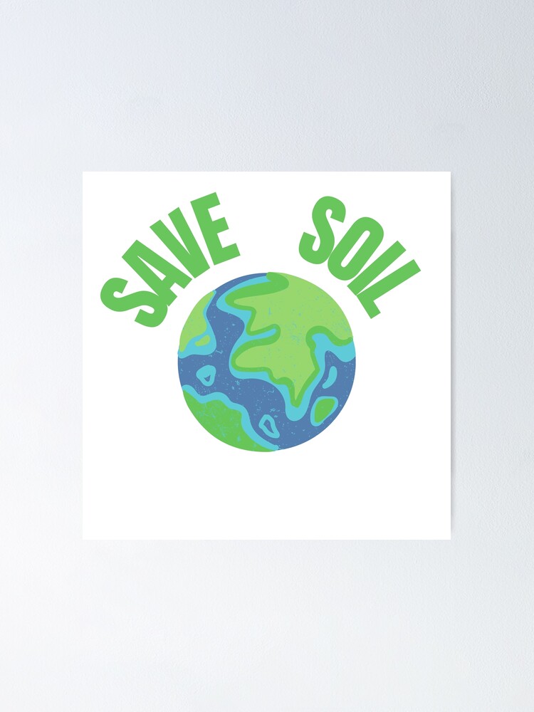 "Save Soil Logo" Poster for Sale by Tomasinka | Redbubble