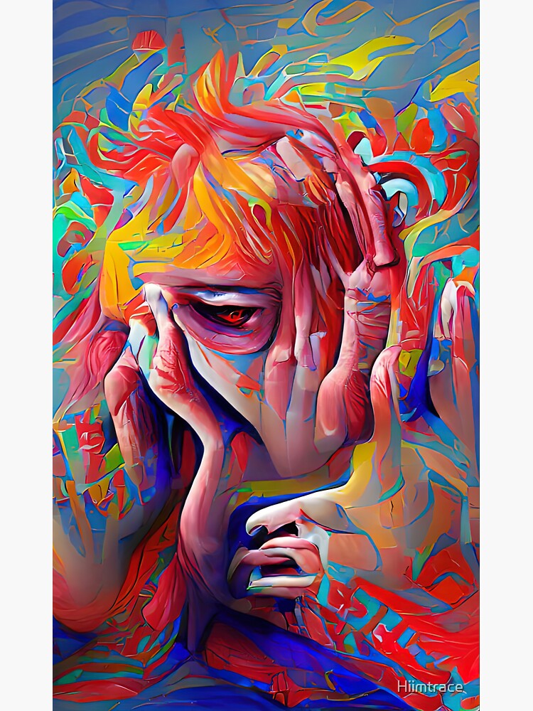 "Panic Disorder" Sticker for Sale by Hiimtrace | Redbubble