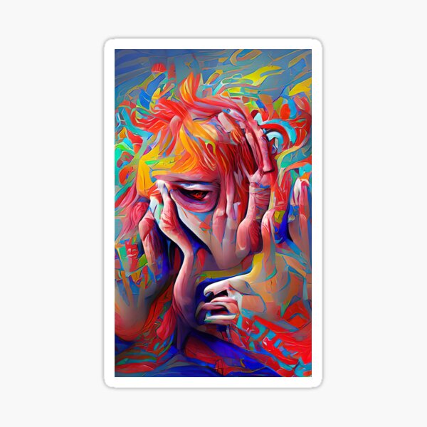 "Panic Disorder" Sticker for Sale by Hiimtrace | Redbubble