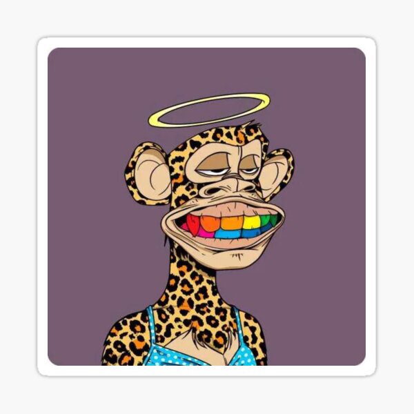 "Bored ape from the BAYC collection" Sticker by RauL1592 | Redbubble