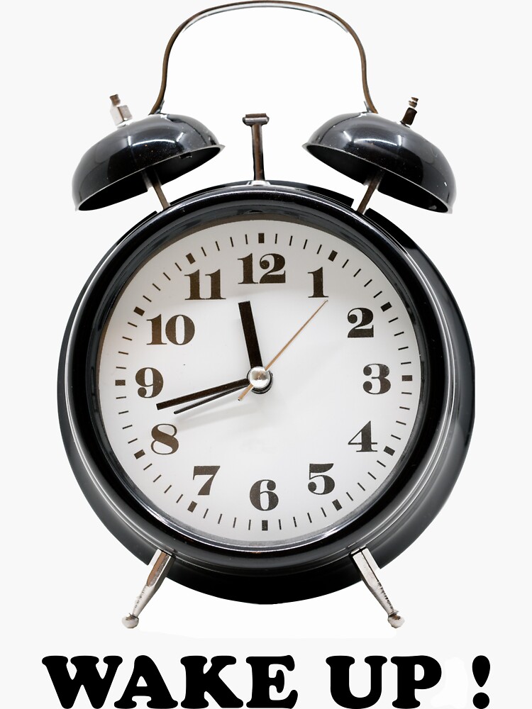 "Wake Up !" Sticker for Sale by Rocklights | Redbubble