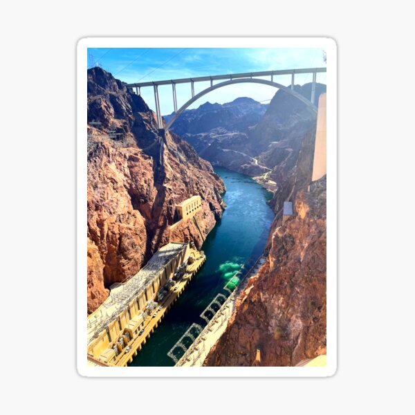 "Hoover Dam " Sticker for Sale by bluegirlau | Redbubble