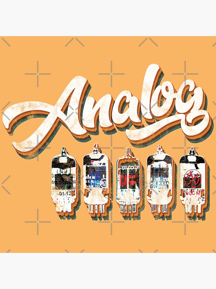 "Analog Tubes Audio Valve Amps Retro Aesthetic" Poster by ...