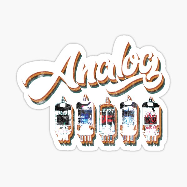 "Analog Tubes Audio Valve Amps Retro Aesthetic" Sticker by ...