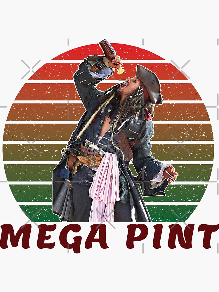 "Mega Pint" Sticker by Marijeta16 | Redbubble