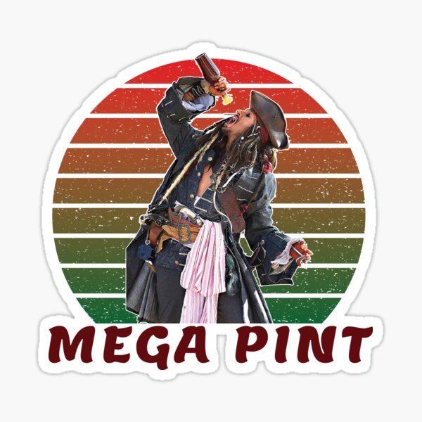 "Mega Pint" Sticker by Marijeta16 | Redbubble