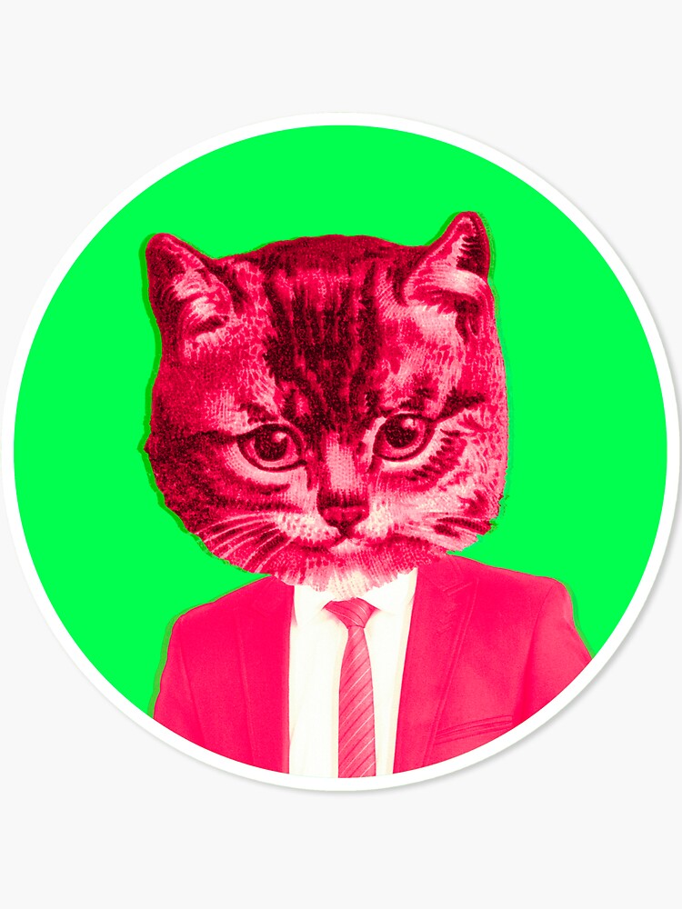 "Agent Meow" Sticker by Paydo-Shop | Redbubble